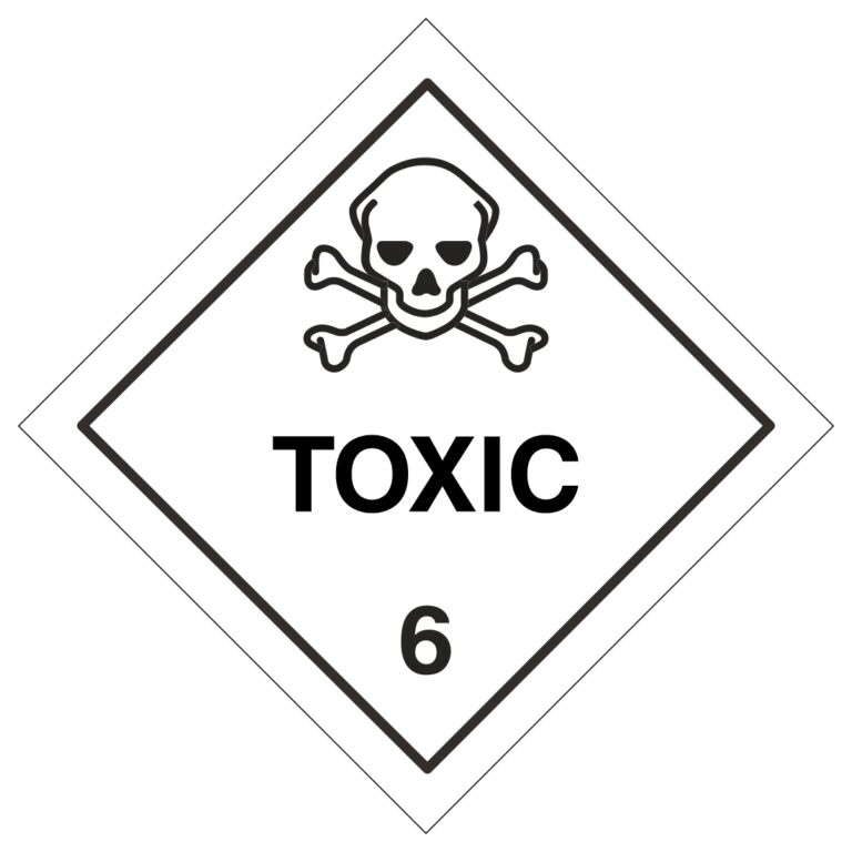 Toxic (6) Hazard Symbol - GHS Diamond Sign - Aston Safety Signs