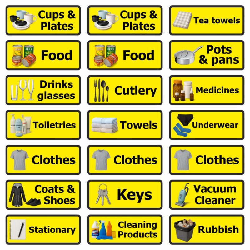 Dementia Friendly Sticker Pack - Aston Safety Signs